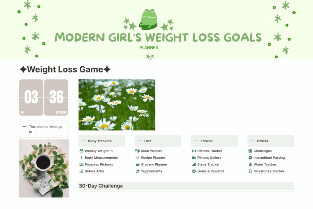 Best Free Notion Weight Loss Tracker Templates to Stay on Track This ...